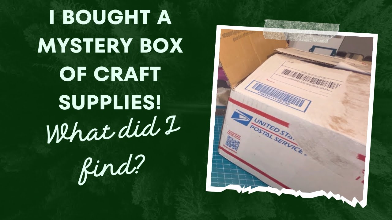 I bought a mystery box of junk journal and paper craft supplies. What ...