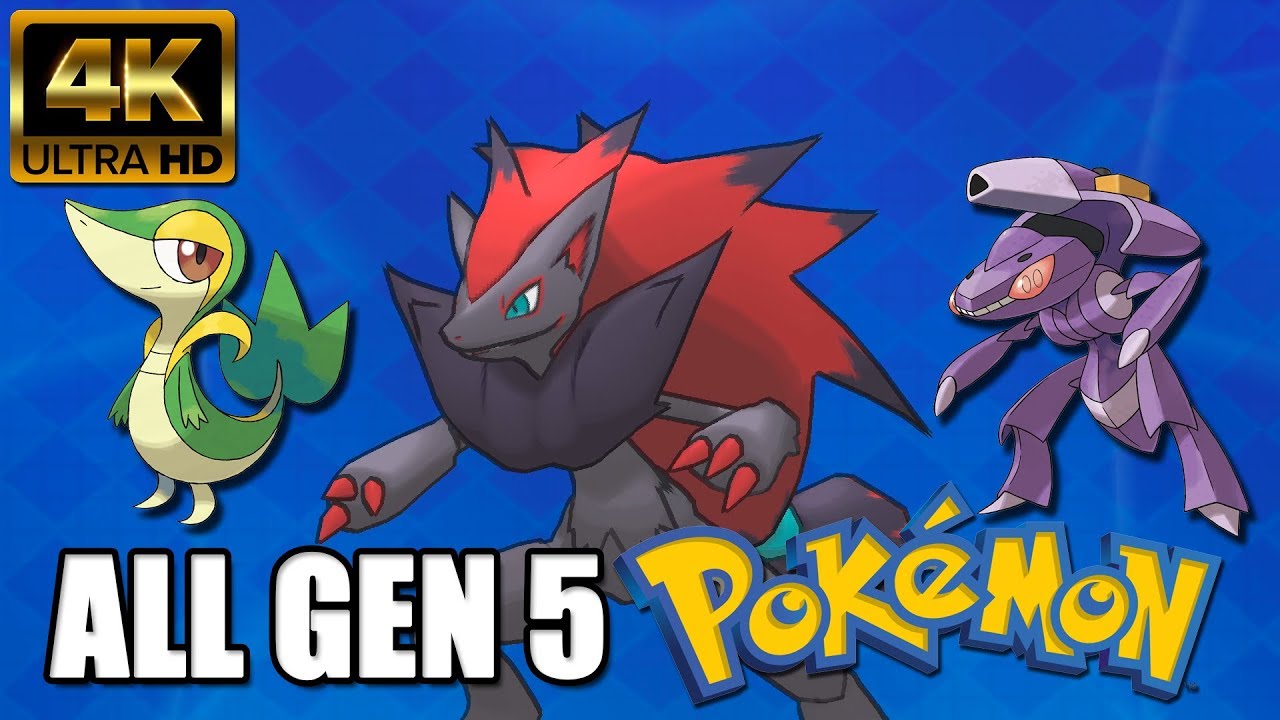 ALL POKÉMON IN 4K - Gen 5 (+ All Shinies & Forms) - YouTube