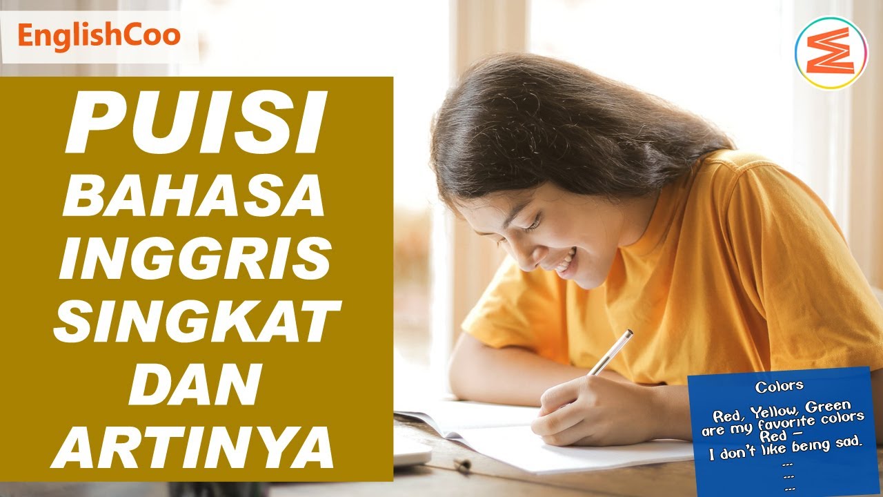 PUISI SINGKAT BAHASA INGGRIS DAN ARTINYA Contoh Puisi Pendek Bahasa ...