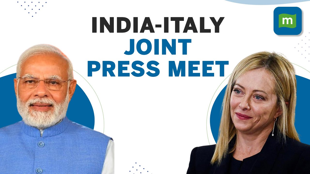 PM Modi & PM Of Italy Georgia Meloni At Joint Press Meet In New Del ...