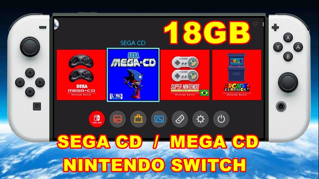 SEGA CD / MEGA CD 18GB - NINTENDO SWITCH - YouTube