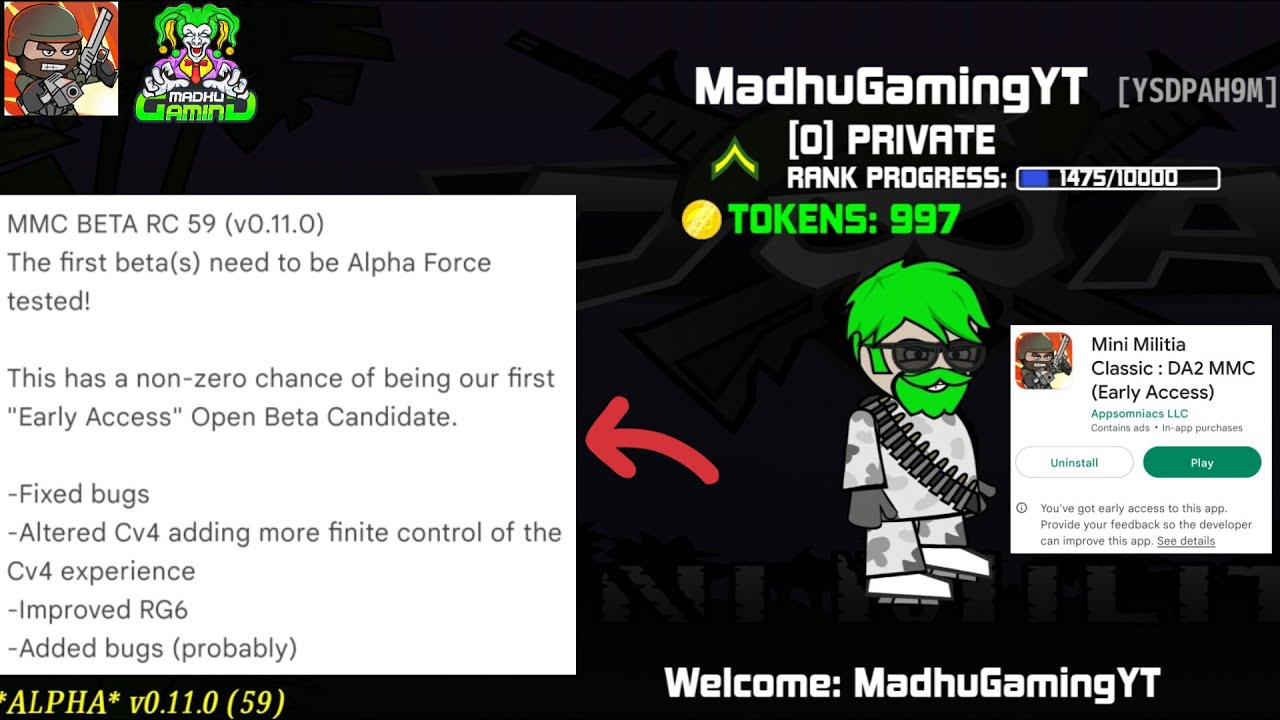 Mini Militia Classic FIRST OPEN BETA VERSION is here | MMC NEW UPDATE ...