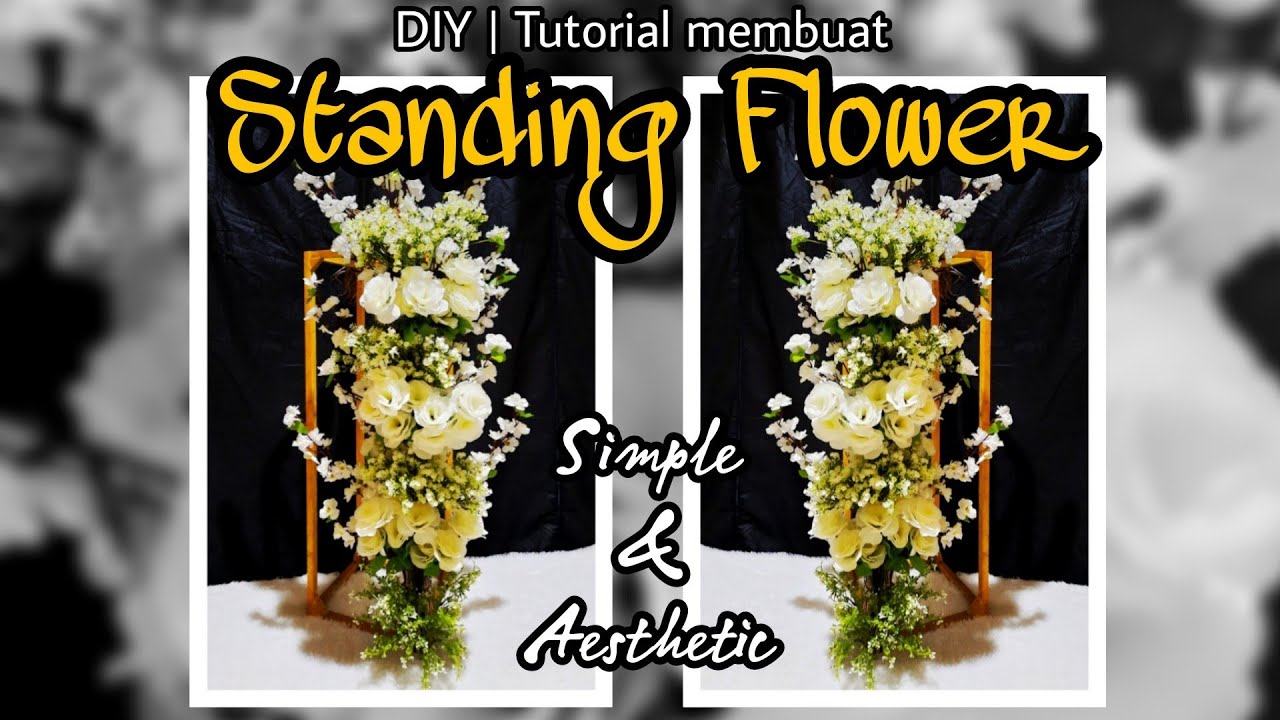 DIY | Tutorial membuat Standing Flower 10# simple - YouTube