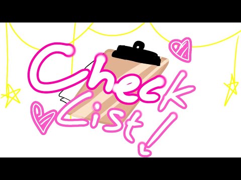 Checklist meme☆☔ || animation || #fypシ || by: Aarysx|| dont repost ...