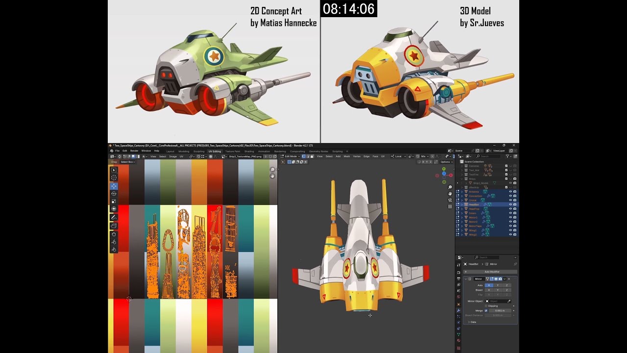 Timelapse of a 3D Gradient Texturing Process 2 - YouTube