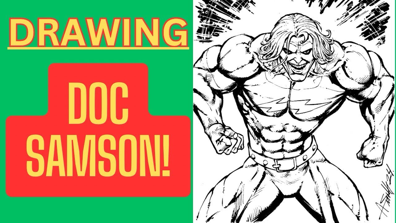 Time-Lapse drawing: DOC SAMSON! - YouTube