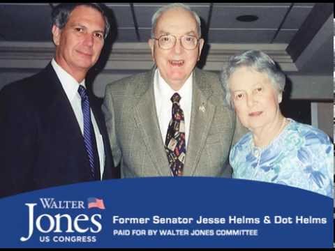 The late Senator Jesse Helms' wife, Dot, endorses Walter Jones. - YouTube