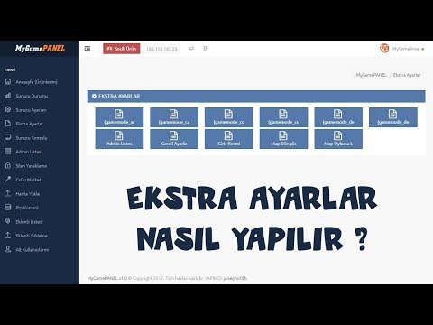 MyGamePANEL Ekstra Ayarları Nasıl Düzenlerim ? - MyGameArea.NET
