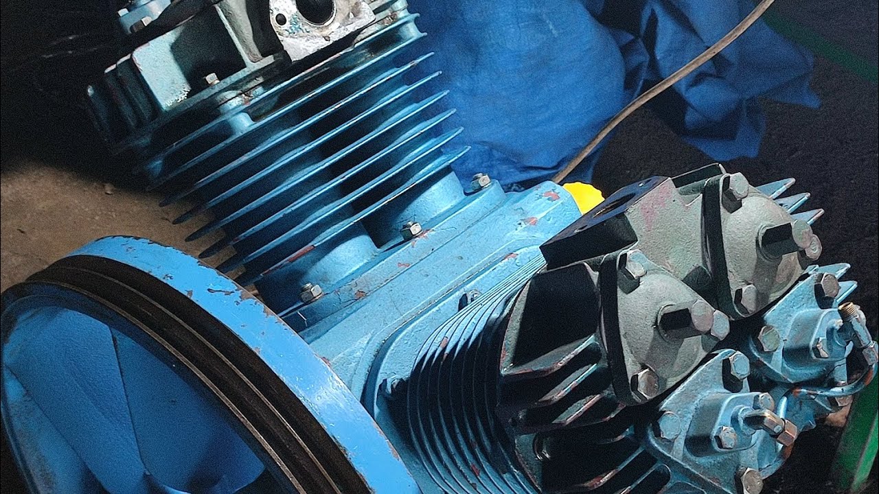 Tes Tekanan Blower Kompresor SWC 15HP 4x90mm / Test pressure 15HP ...
