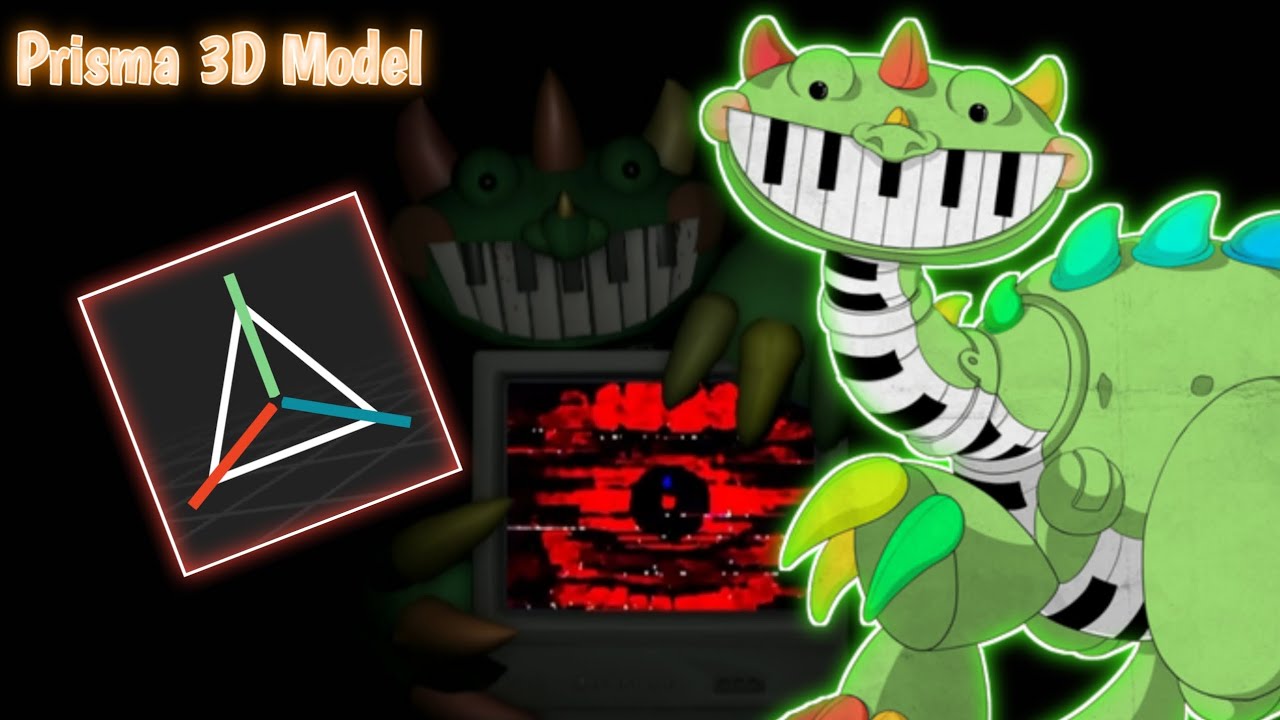 PIANOSAURUS PRISMA 3D MODEL - Download 📥 ️ [Poppy Playtime Chapter 4 ...