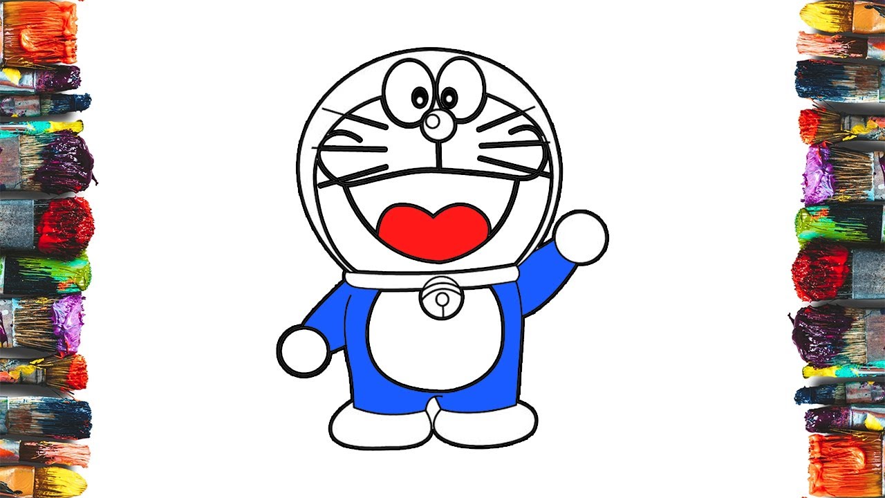 Doraemon Drawing, Painting & Coloring for kids and toddlers | Drawing ...