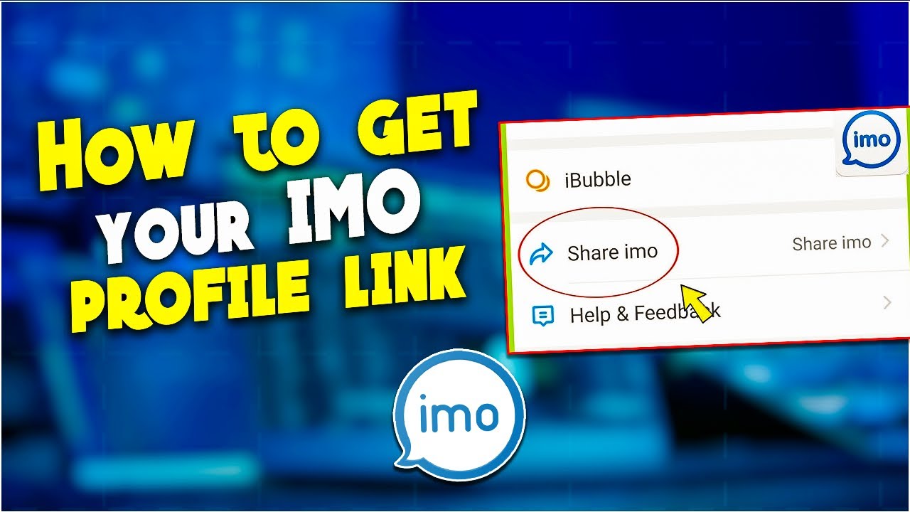 How to get your IMO profile link 2024 | Copy IMO Account Link. - YouTube