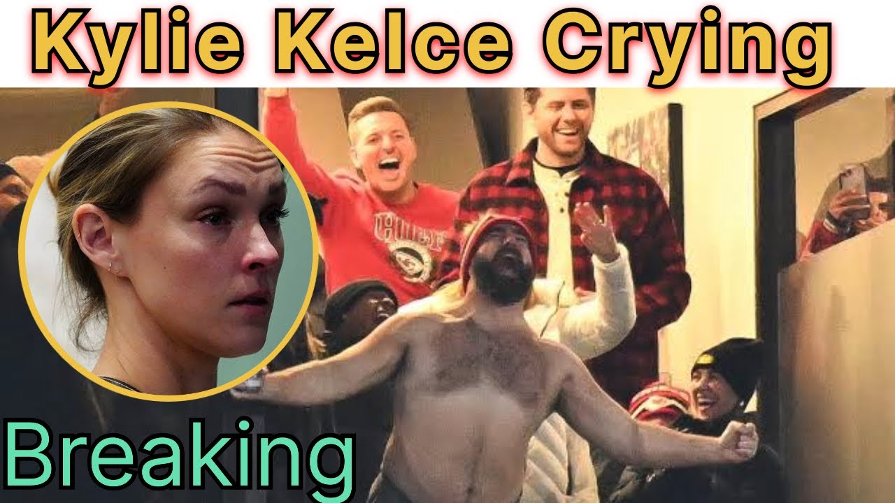 Kylie Kelce seen crying over Jason kelce helping a young fan to meet ...