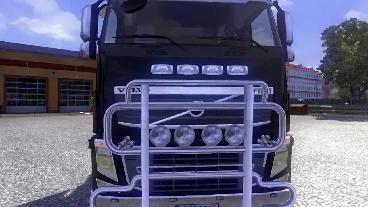 ETS2 mod: Yellow Volvo light lenses - YouTube