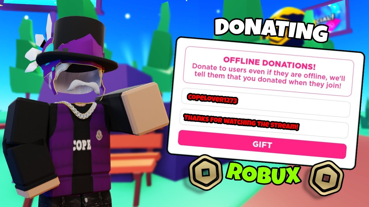 Donating robux legit pls donate - YouTube