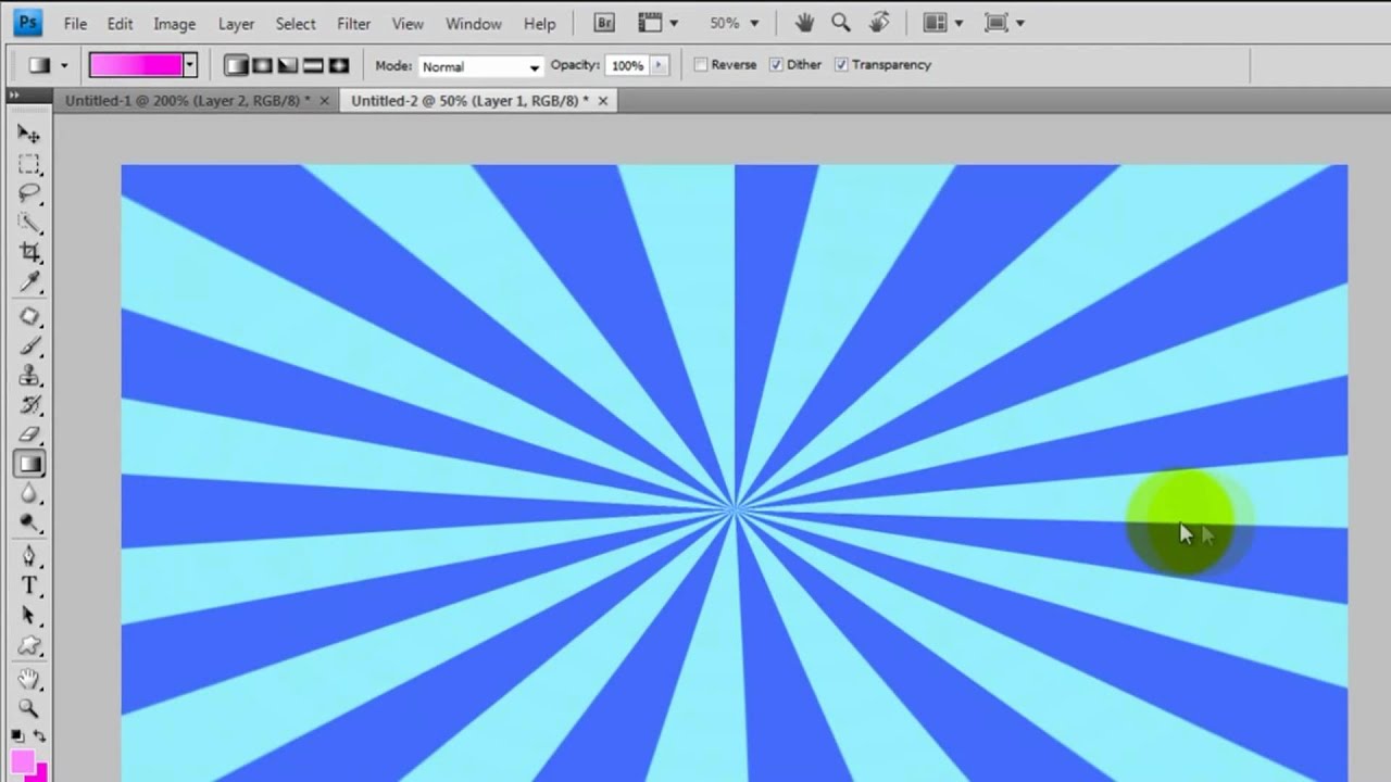 Make a Starburst Effect in Photoshop CS4/CS5 - YouTube
