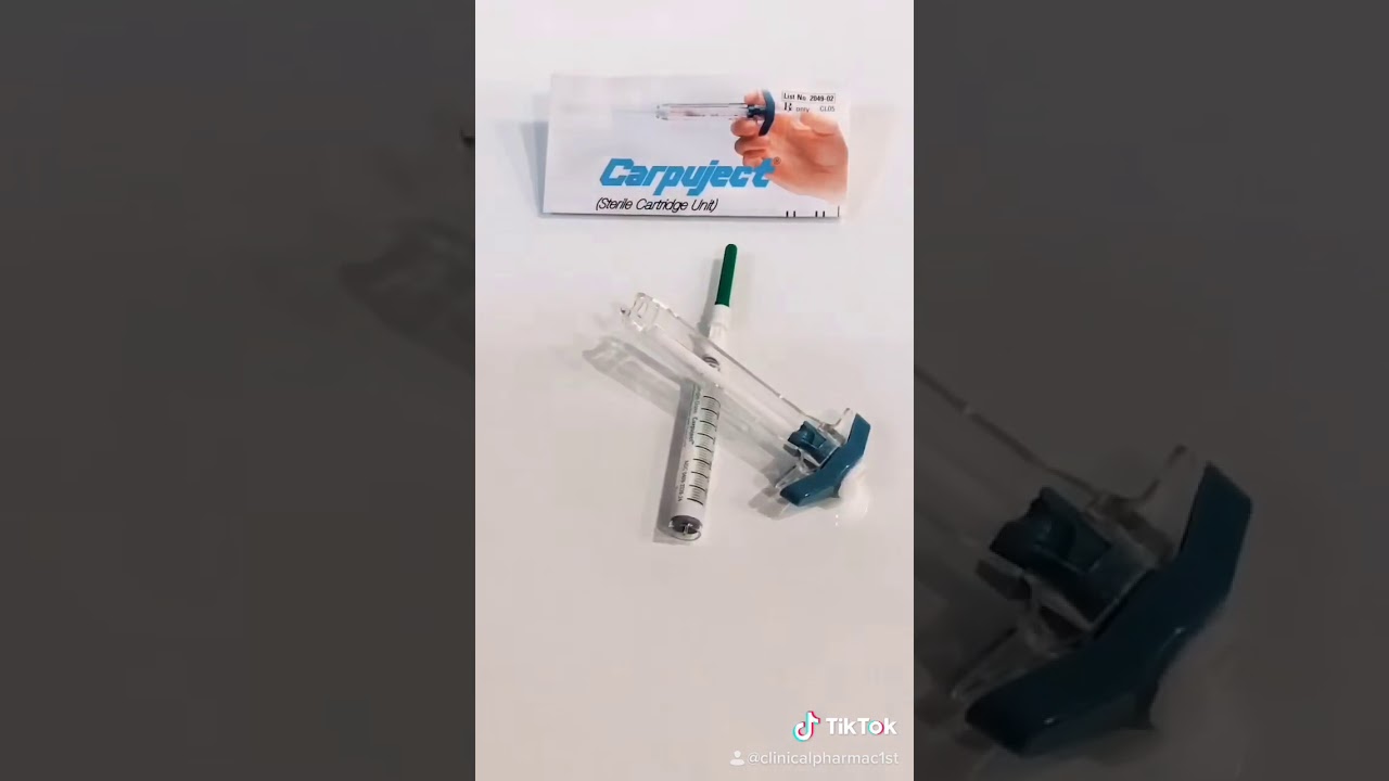 How to use a carpuject syringe - YouTube