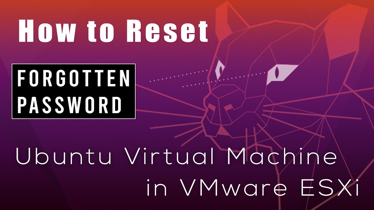 Easily Reset Password For Forgotten User In Ubuntu VM In vmware esxi easily-reset-password-for-forgotten-user-in-ubuntu-vm-in-vmware-esxi