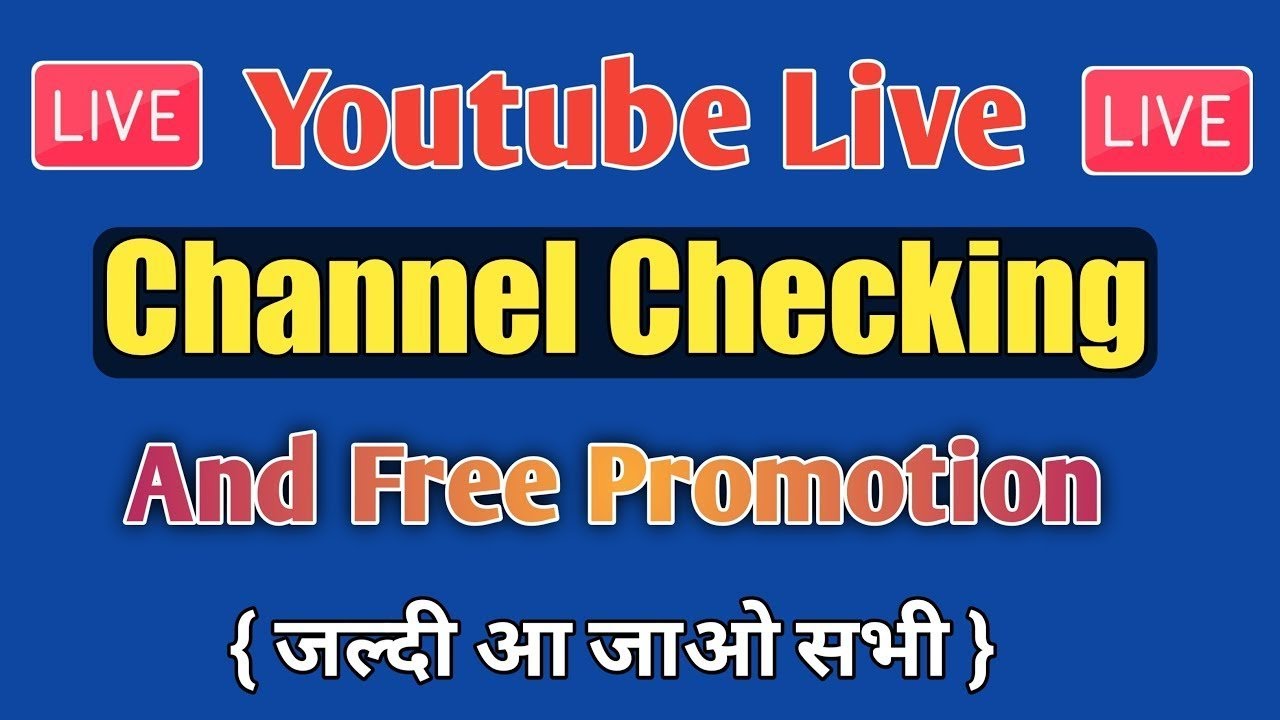 1k Subscribers free | Live channel checking and Free promotion | Free ...