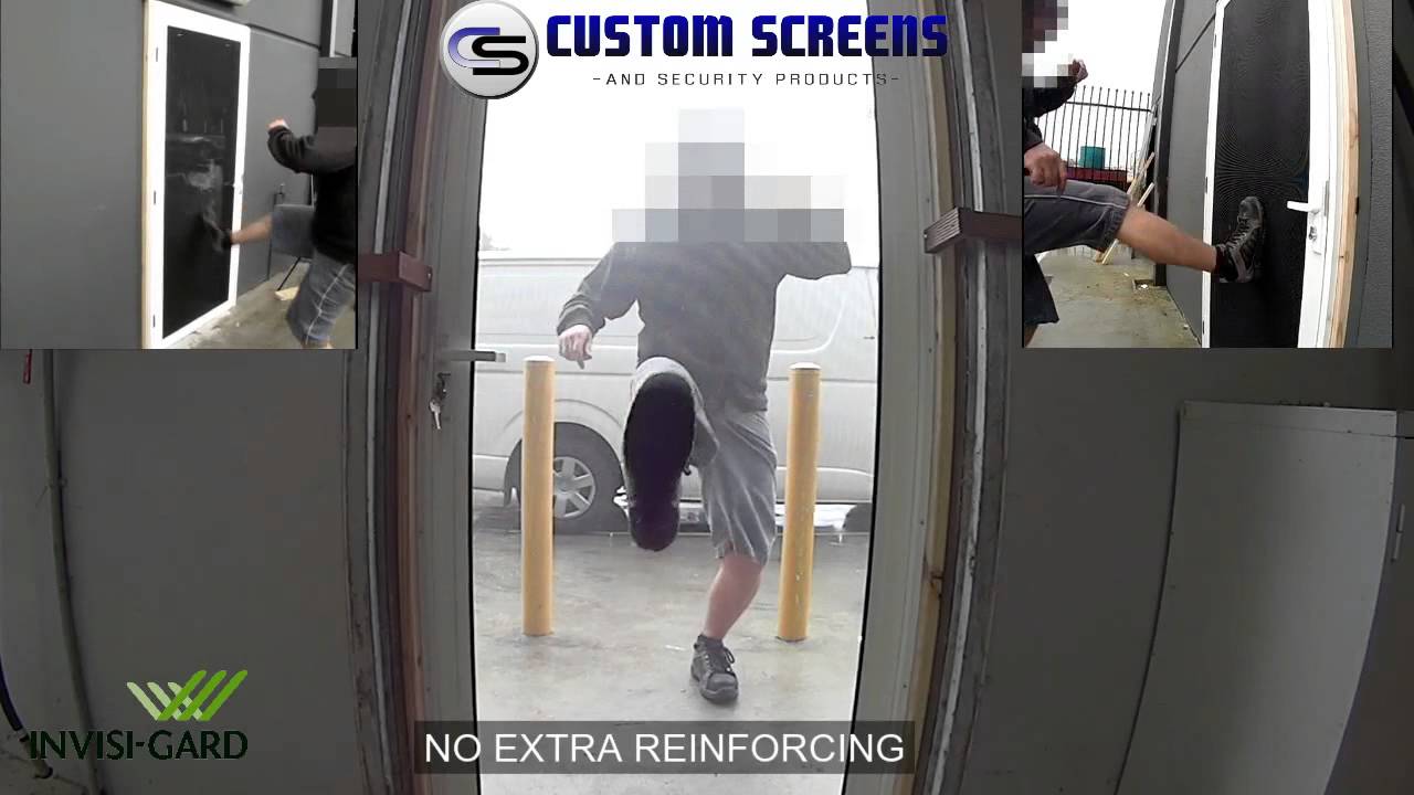Impact Test on our Security Screens for Doors - YouTube