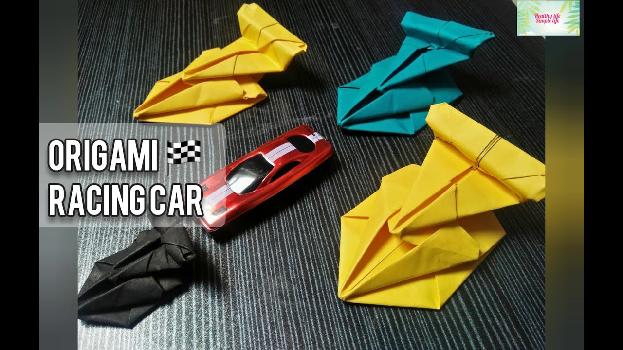 Origami Racing car tutorial | Paper car | Easy paper car | Origami car ...