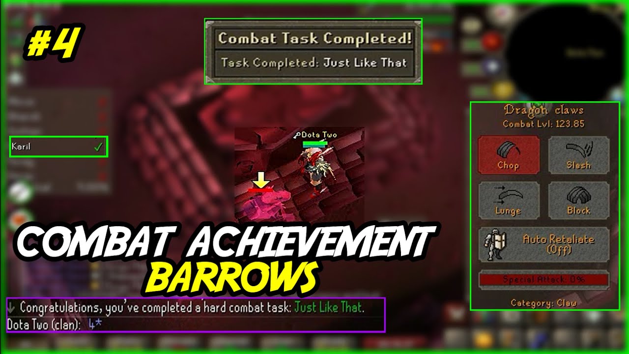 #4 Barrows Brothers Combat Achievement Español: Completo Las 7 Task ...