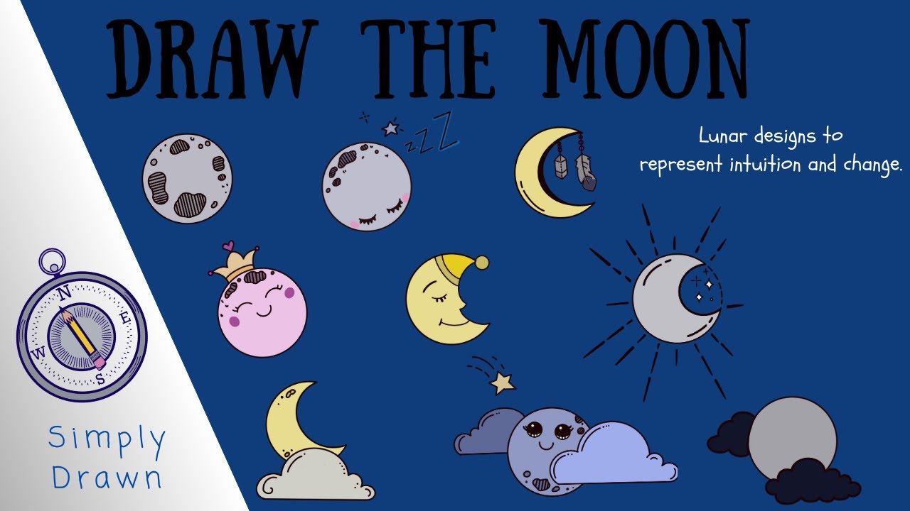 Magical Moon Designs! 🌙 9 Easy Moon Doodles for Beginners & Journals # ...