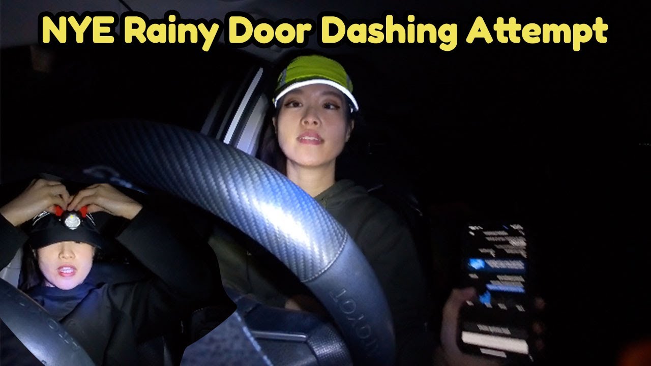 Door Dashing into 2026 Rainy Night Los Angeles & Days before Xmas ...
