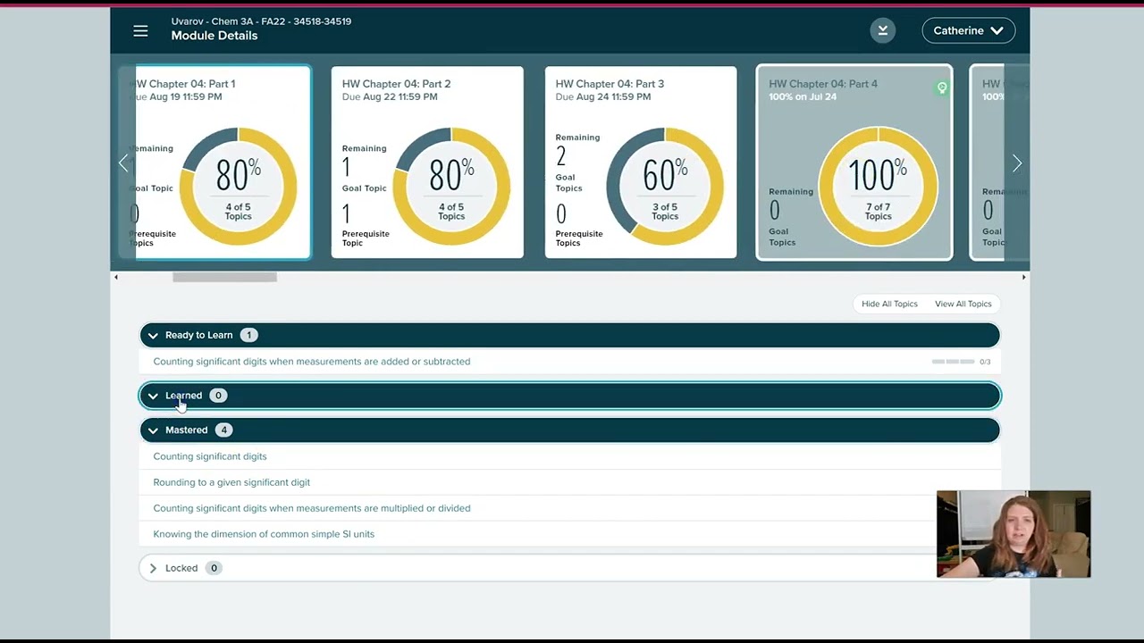 ALEKS - Checking Module (Objective) Progress - YouTube
