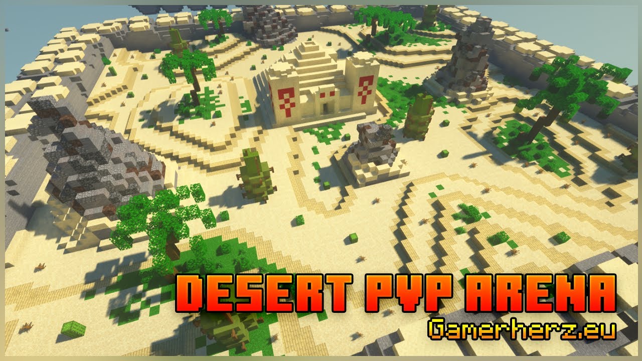 Minecraft - Desert PVP Arena - Wüste - YouTube