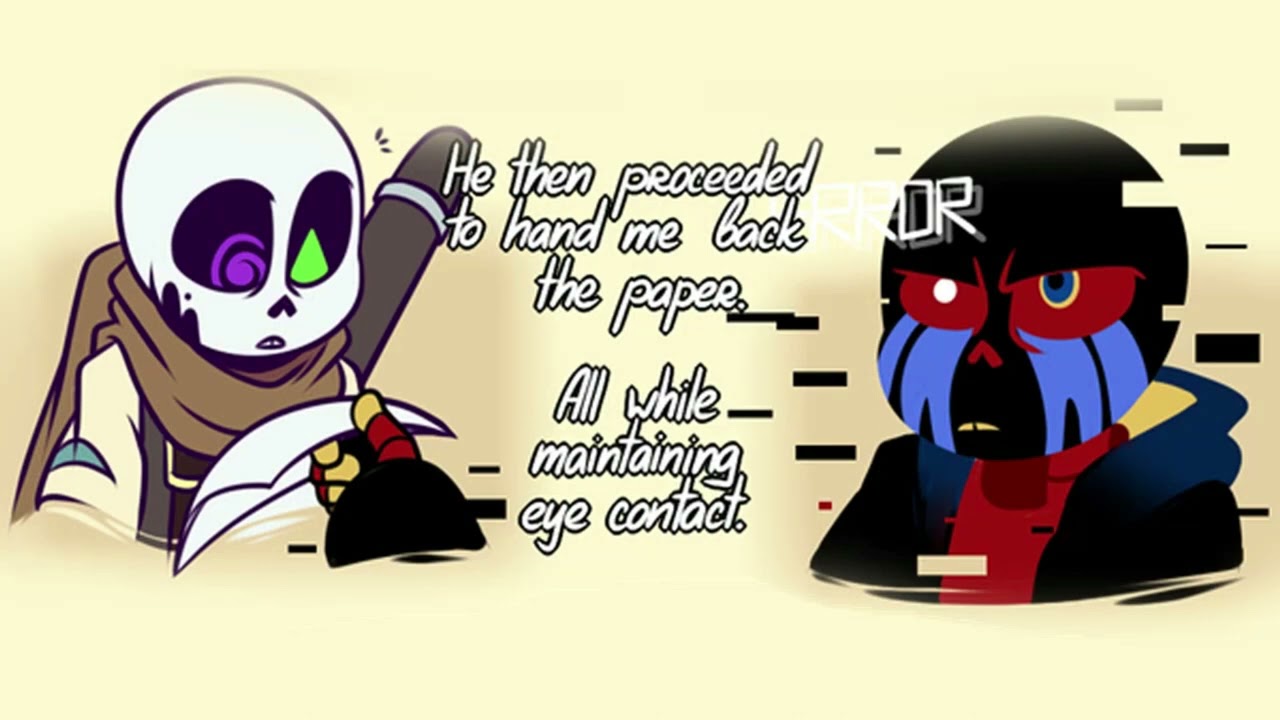 NUESTRO PRIMER ENCUENTRO | Undertale Comic Ink & Error [ReFANDUB Latino ...