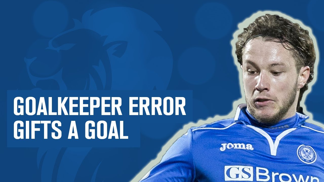 Goalkeeper drops ball into his own net! - YouTube