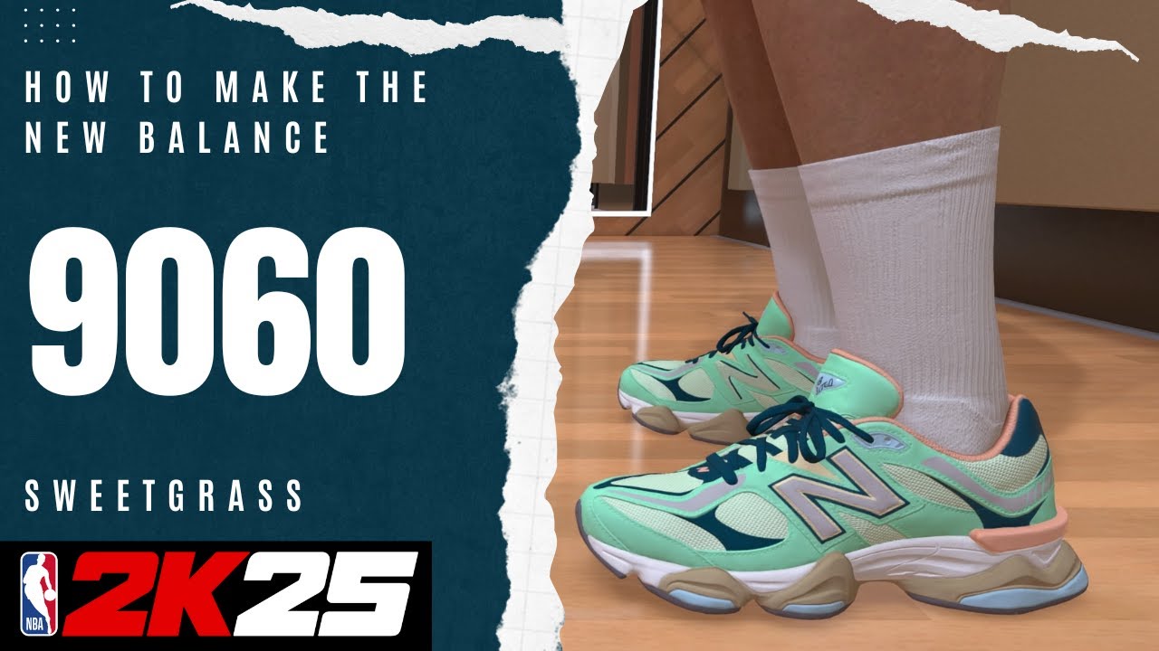 How to Create the New Balance 9060 Sweetgrass in the NBA 2K25 Shoe ...