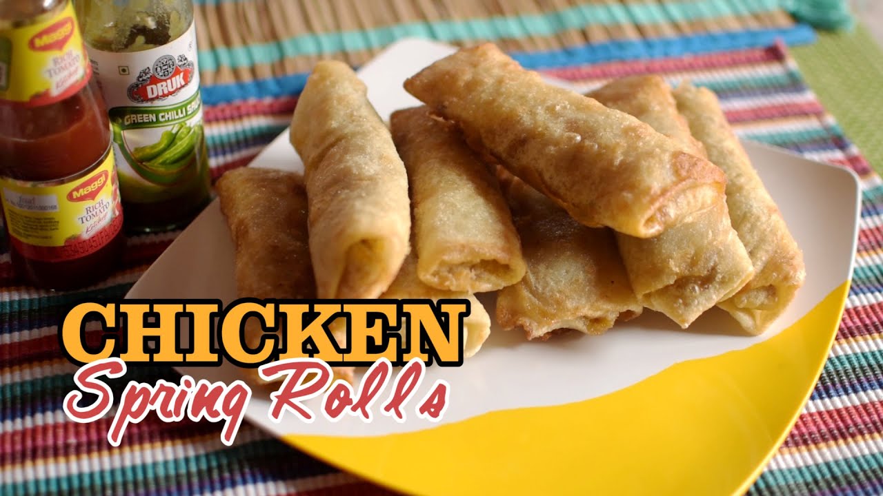 Chicken Spring Rolls Recipe | Yummy Nepali Kitchen - YouTube
