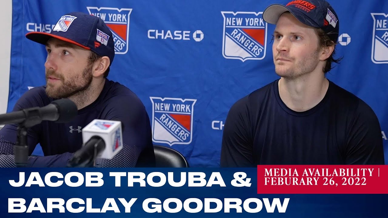 New York Rangers: Jacob Trouba & Barclay Goodrow Postgame Media ...