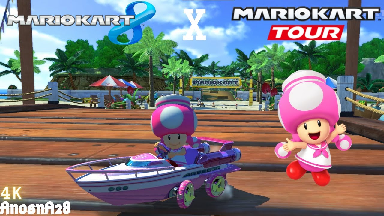 Mario kart 8: Toadette (Sailor) From Mario Kart Tour [4K] - YouTube