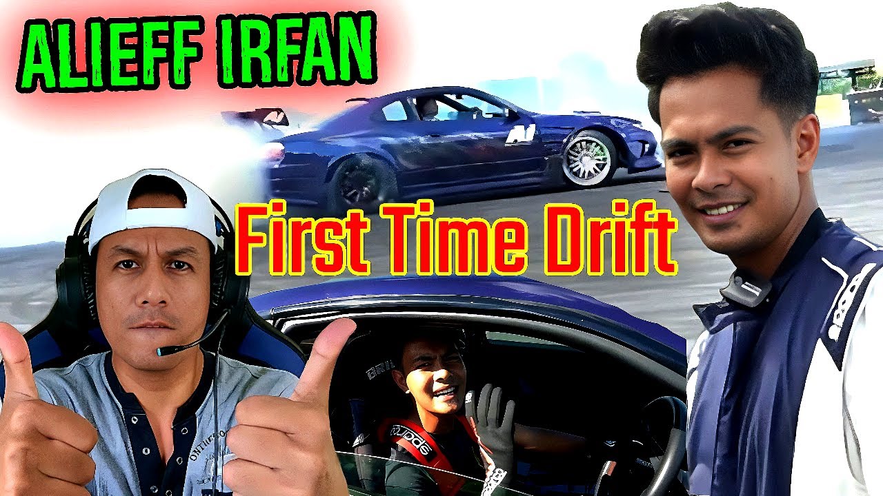 Alieff Irfan first time Drift | Aku react video Alieff drift - YouTube