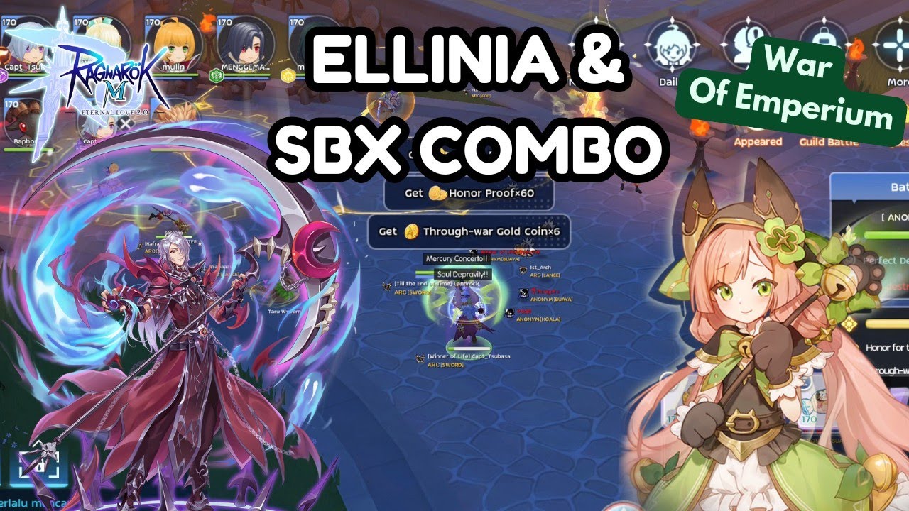 Ragnarok M Eternal Love | WOE Ellinia and SBX Combo - YouTube