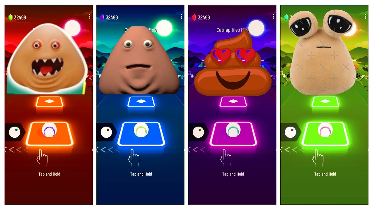 Pou Songs 🆚 Pou Collection 🆚 Pou Revenge 🆚 Poulina Tiles Hop EDM Rush 🎶 ...