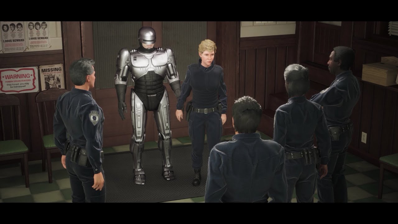 RoboCop Rogue City Alex Murphy Returns To Police Station With Lewis ...