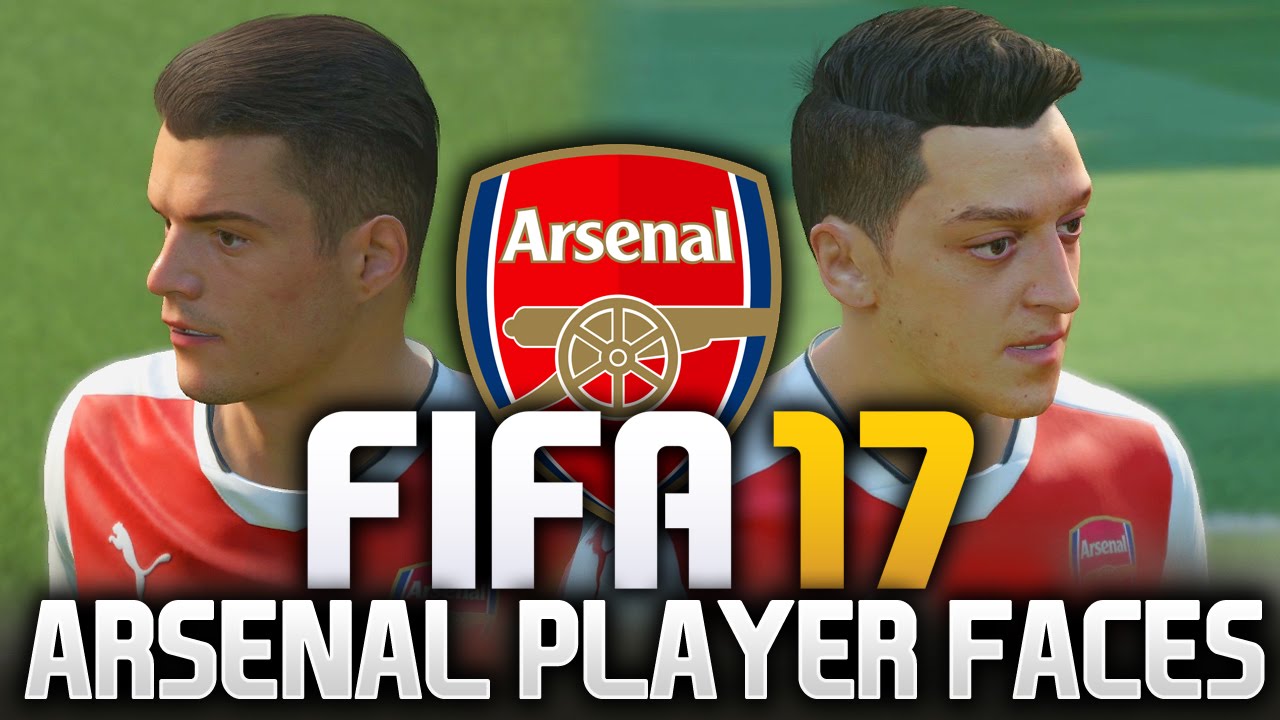 FIFA 17 ARSENAL PLAYER FACES! - YouTube
