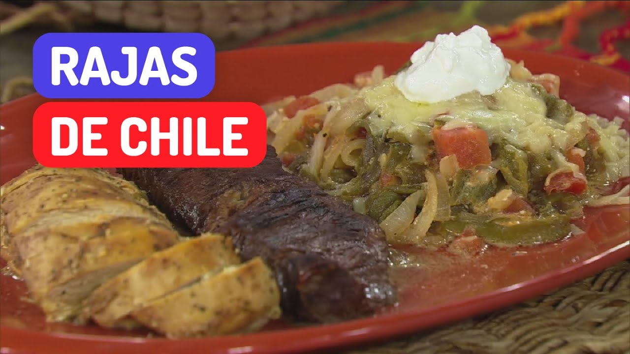 Receta de Rajas de chile Chilaca y queso #recetas #rajasdechile # ...