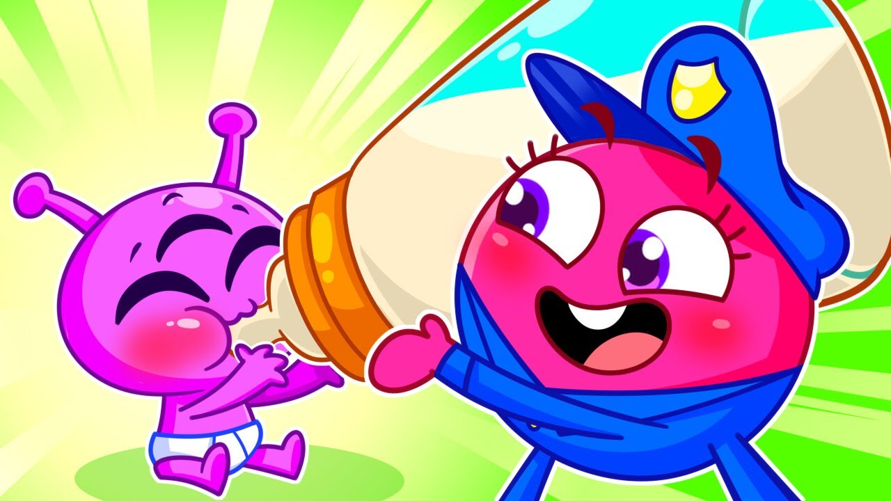 😳 Police Girl and Baby Alien 👮‍♀️👽 +More Kids Songs by VocaVoca ...