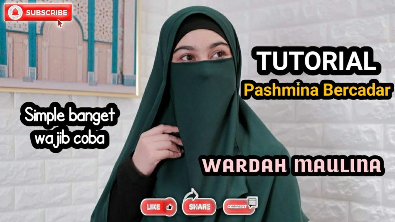 TUTORIAL PASHMINA BERCADAR WARDAH MAULINA - YouTube