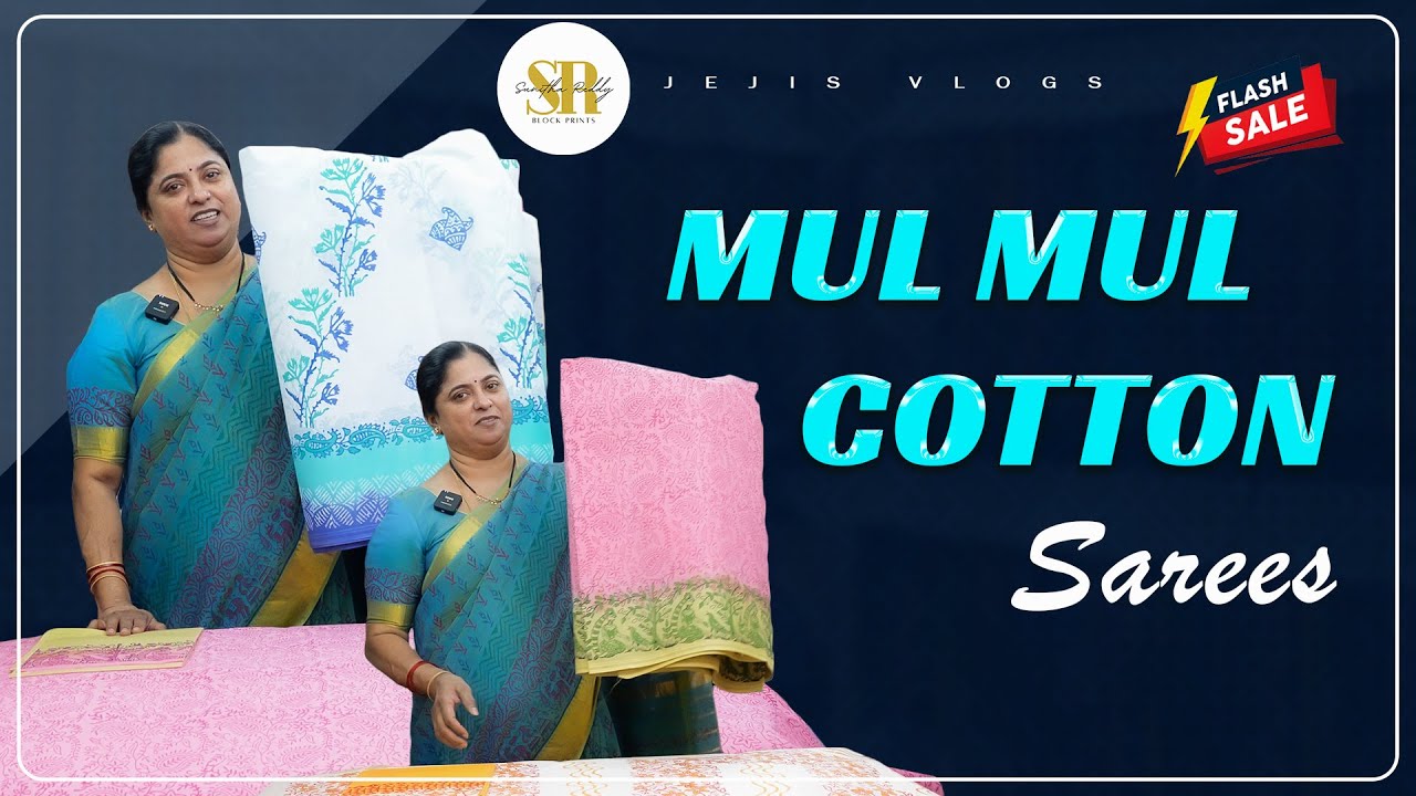 Latest MUL MUL COTTON SAREES | by Sunitha Reddy Block Prints Hyderabad ...