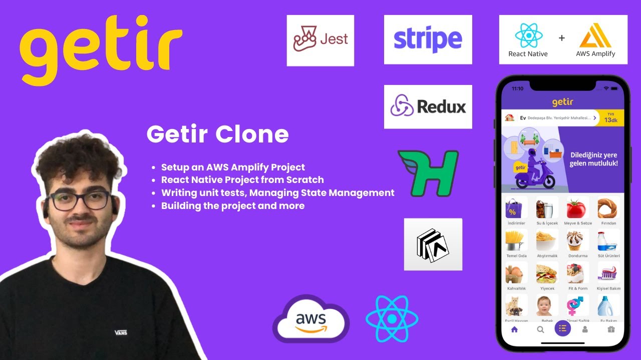 React Native Getir Clone #32 Parametreler ile Deep Linking - YouTube