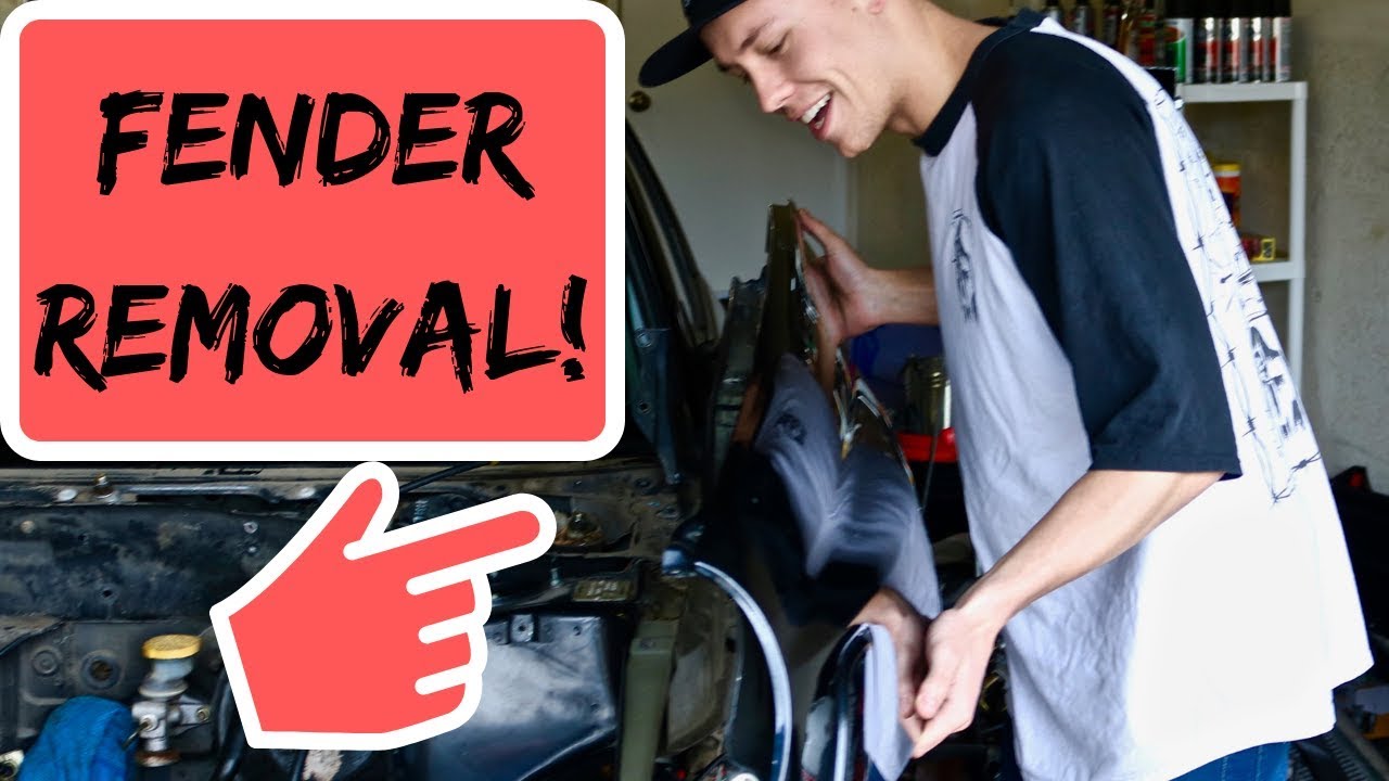 Subaru Wrx Fender Removal and Wire tuck - YouTube