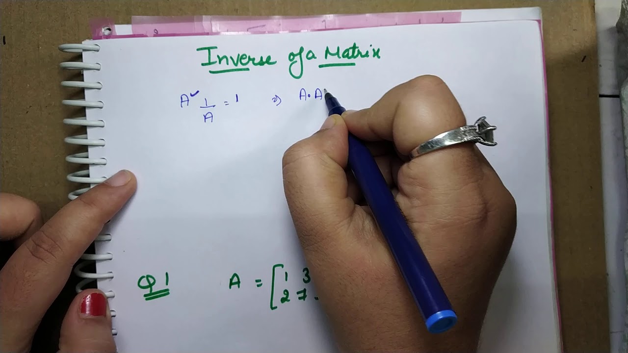 Inverse of matrix.. With row operation - YouTube