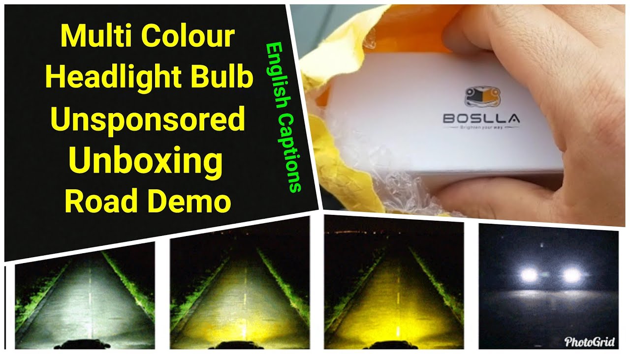 Boslla Multi Colour Changing Headlight Led Bulb | Boslla Four Colour ...