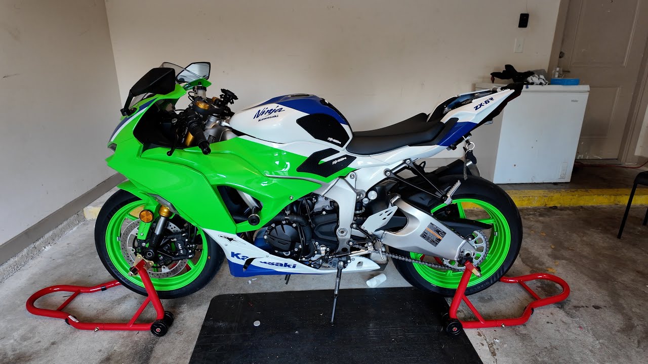 vlog 4 | First Upgrades on My Bike 2024 Kawasaki Ninja ZX6R 40th ...